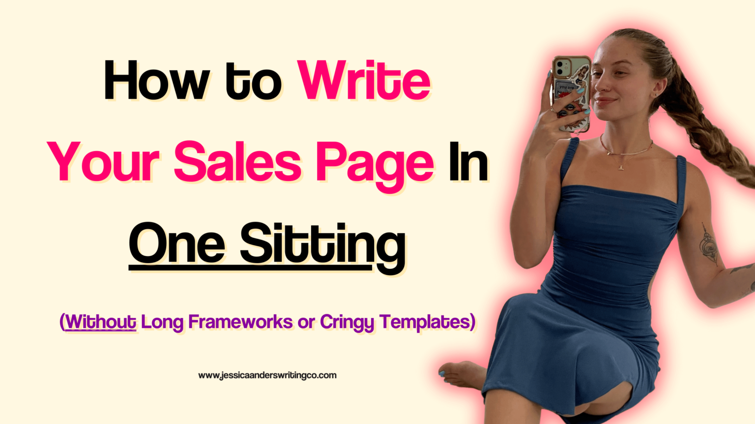 How to Write Your Sales Page In One Sitting - jessica anders writing co.